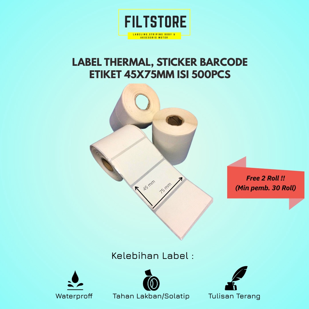 Jual KERTAS THERMAL - LABEL THERMAL, KERTAS THERMAL STICKER, KERTAS ... Jual KERTAS THERMAL - LABEL THERMAL, KERTAS THERMAL STICKER, KERTAS ...