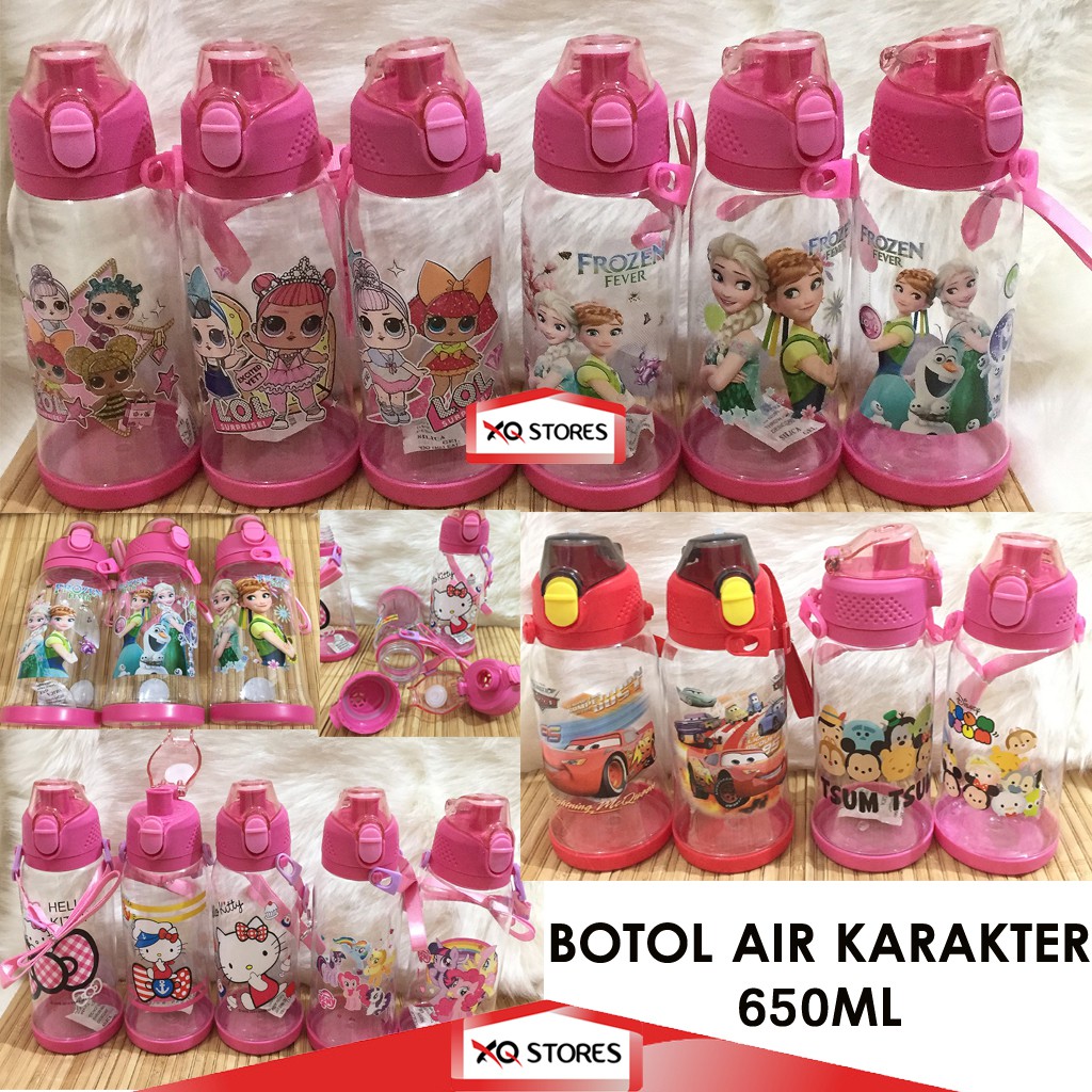 Jual BOTOL AIR KARAKTER 650ML BPA FREE / BOTOL MINUM KARTUN 650ML ...