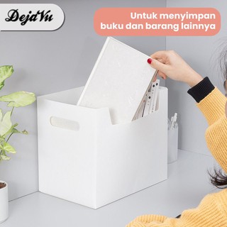 Jual Dejavu Storage Box Buku Desktop Container Box Meja Kantor Rak ...