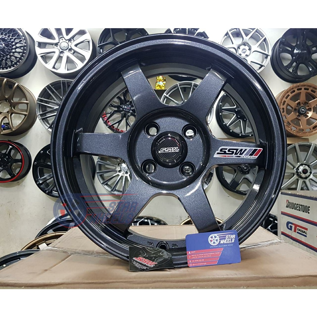 Jual Velg Mobil SSW S202 TE37 R15 x 6 Pcd 4x100 ET +40 | Shopee Indonesia