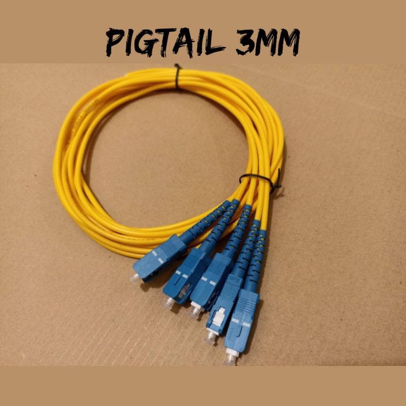 Jual Pigtail SC UPC 3mm Pigtail Core Fiber Optic 1,5 Meter Pigtail ...