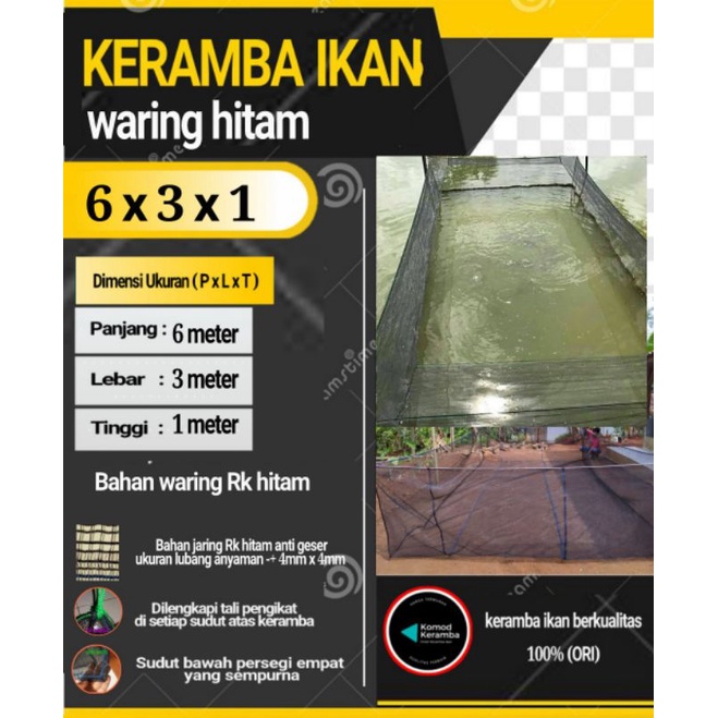 Jual jaring apung 6x3x1 keramba waring hapa ikan karamba apung siap ... Jual jaring apung 6x3x1 keramba waring hapa ikan karamba apung siap ...