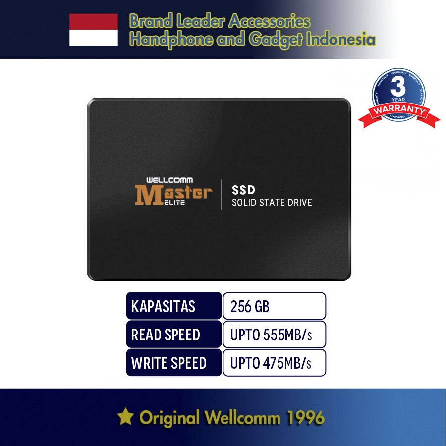 Jual Wellcomm SSD ELITE 256 GB SATA III 2.5" / SSD Murah / SSD 256GB ...