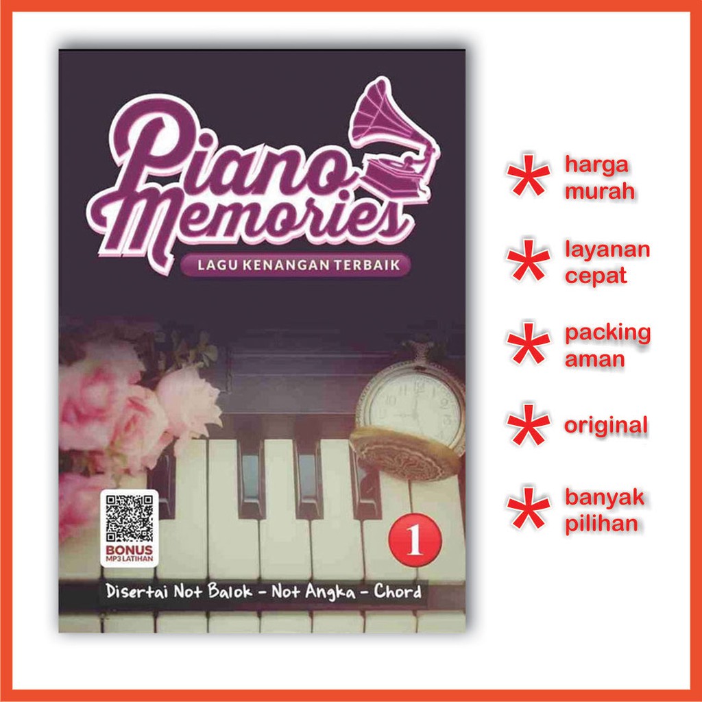 Jual BUKU PIANO MEMORIES 1: LAGU KENANGAN TERBAIK | Shopee Indonesia