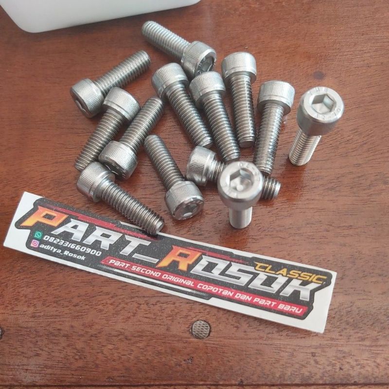 Jual Baut L steanles steeanlis stenlis ukuran 8×25 | Shopee Indonesia