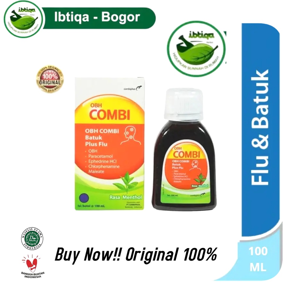 Jual OBH COMBI PLUS BATUK FLU MENTHOL OBAT BATUK HERBAL 100 ML 100% ORIGINAL | Shopee Indonesia