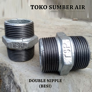 Jual DOUBLE NIPPLE GALVANIS 3/4 INCHI - DOBEL NEPEL BESI Indonesia|Shopee Indonesia