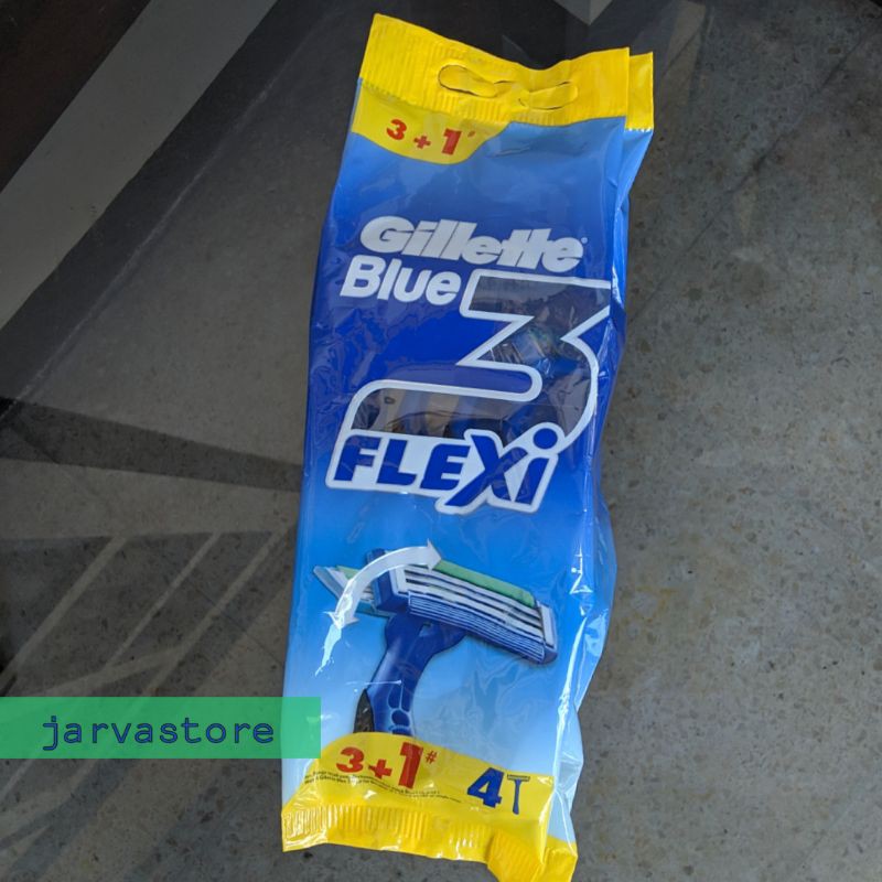 Jual Gillette Blue 3 Flexi isi 4 Dengan 3 Mata Pisau | Shopee Indonesia