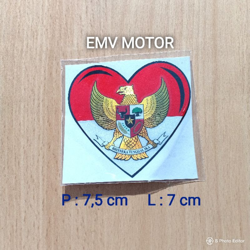 Jual sticker garuda merah putih love | Shopee Indonesia