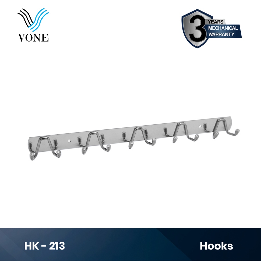 Jual VONE HK-213 Gantungan Baju Handuk Kapstok Hanger Dinding Stainless | Shopee Indonesia