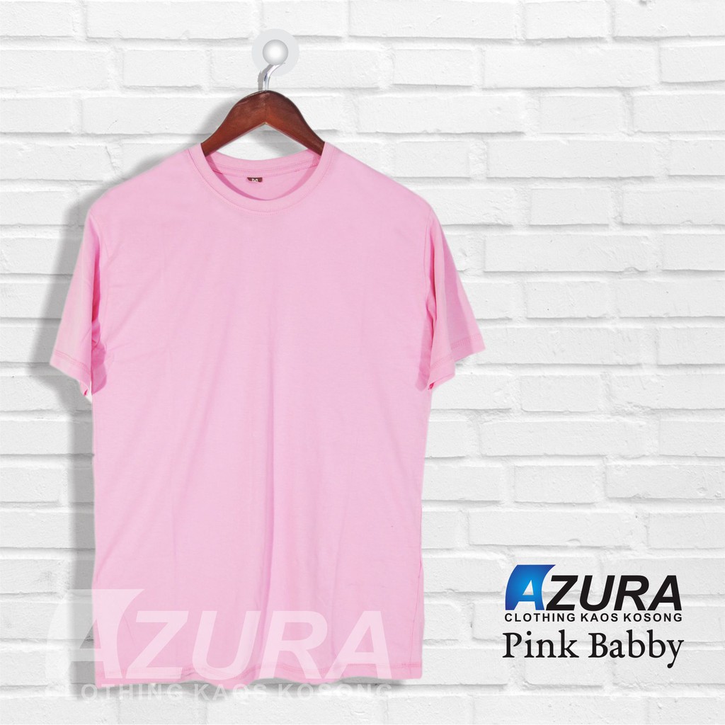 Jual Baju Kaos Polos Pink Babby Original Cotton Combed 30s Reaktif kaos ...