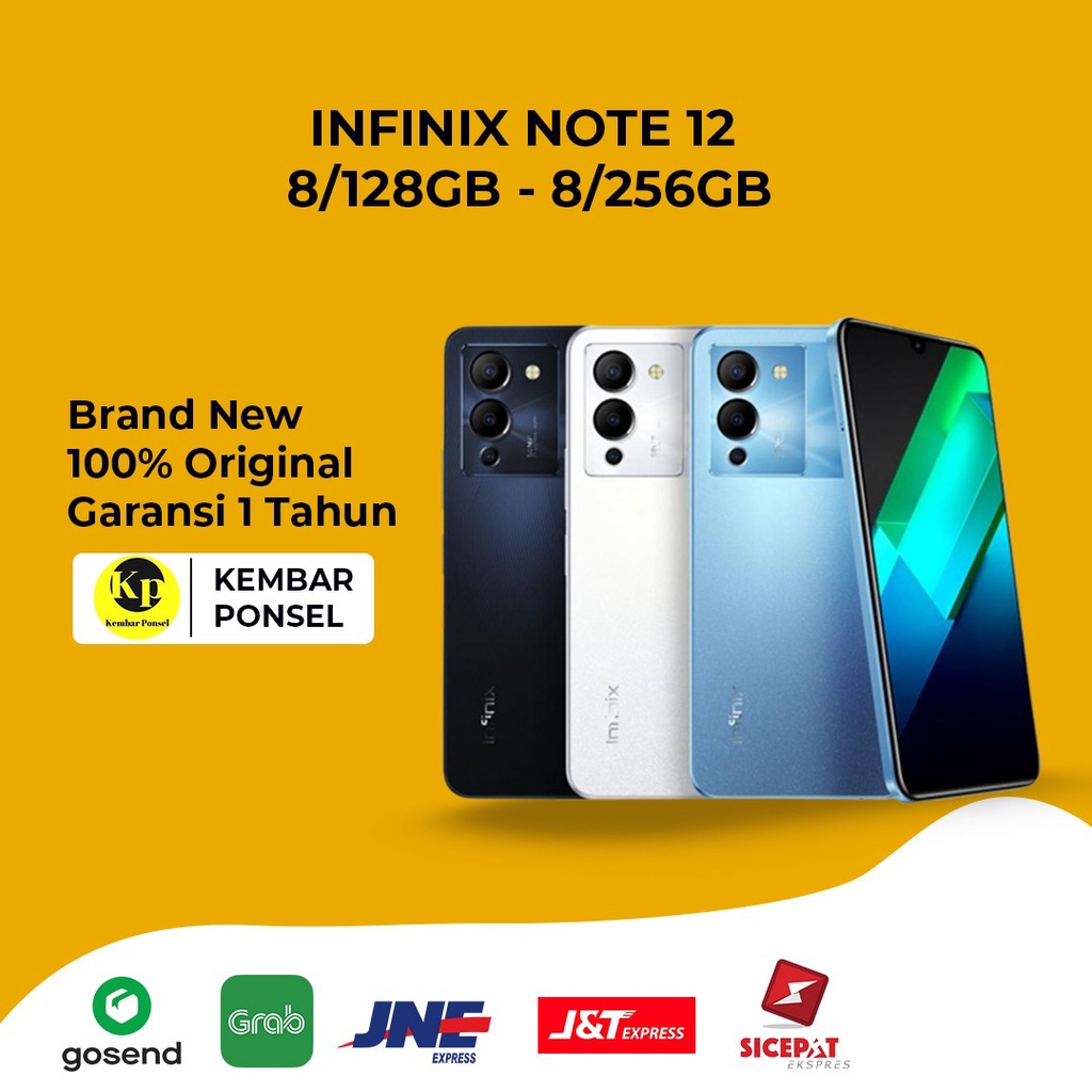 Jual INFINIX NOTE 12 8/128GB & 8/256GB GARANSI RESMI NASIONAL 1 TAHUN ...