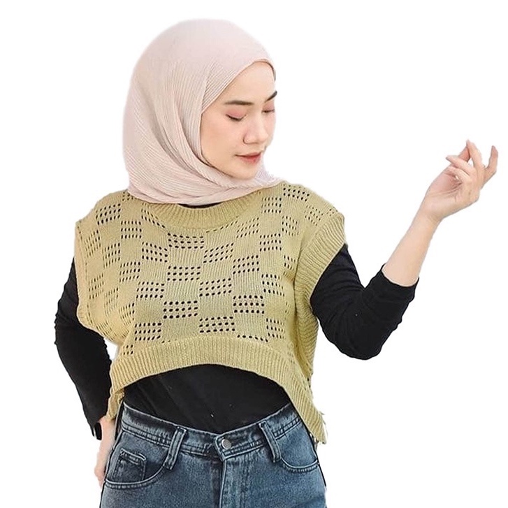 Jual Rompi Rajut Wanita / Crop Tali | Shopee Indonesia
