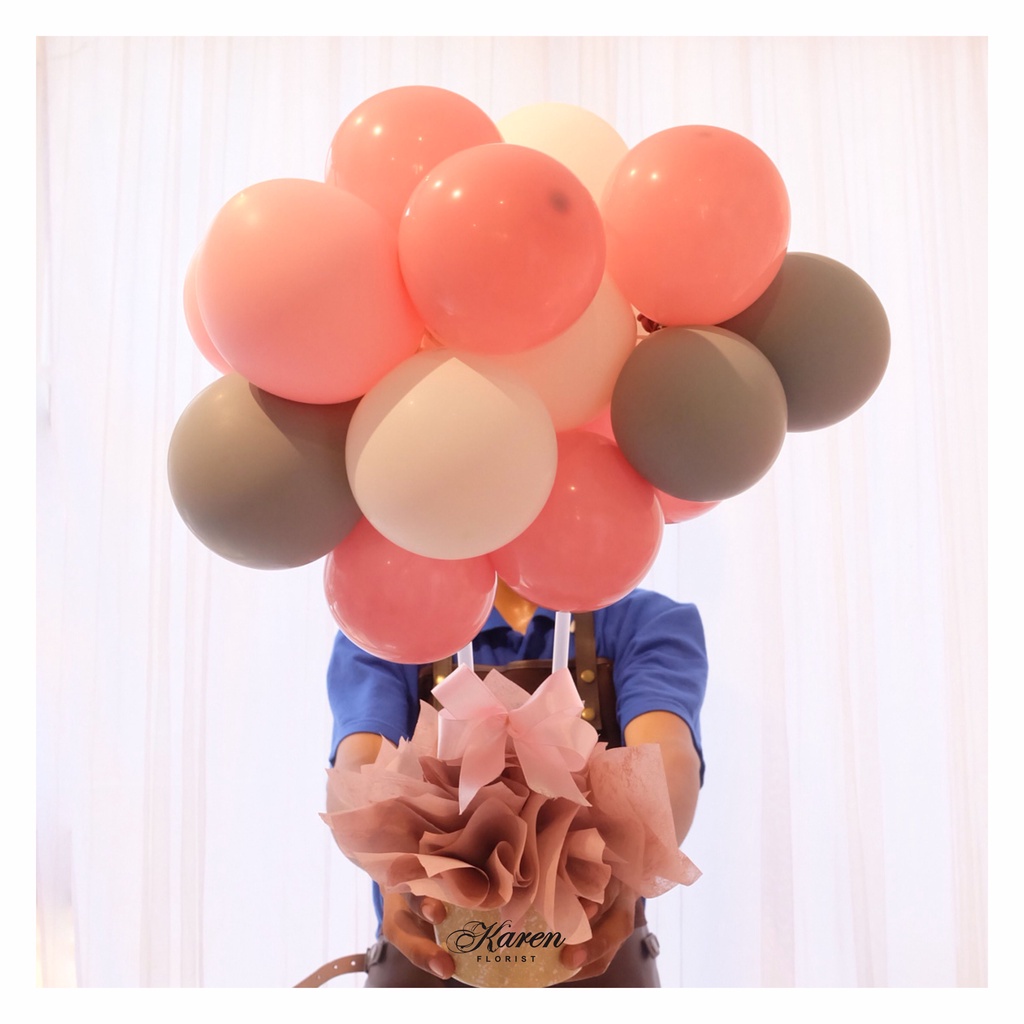 Jual buket balon buket bunga balon box | Shopee Indonesia