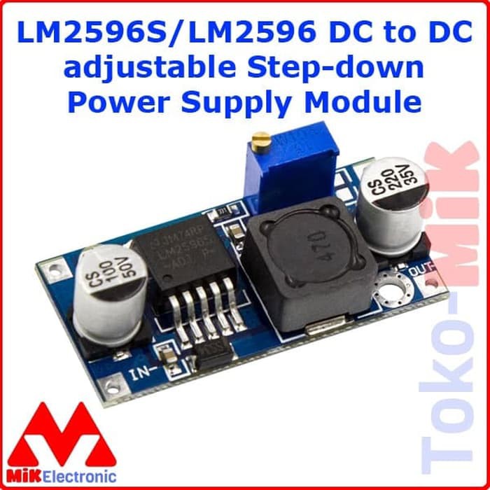 Jual LM2596S/LM2596 3A DC-DC ADJUSTABLE STEP-DOWN POWER SUPPLY MODULE | Shopee Indonesia