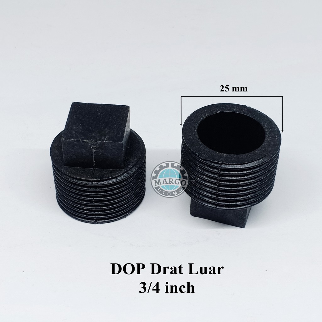 Jual Plug / Sumbat / DOP Drat Luar Tutup Pipa PVC 3/4 inch - 8PCS ...