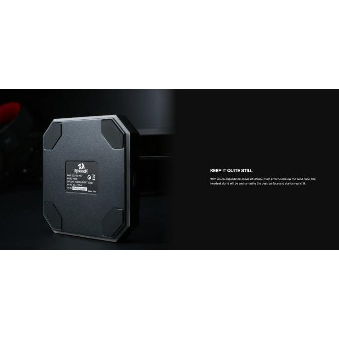 Jual Headset Stand Rgb Redragon With Usb Hub 2.0 4 Port Scepter Ha300 ...