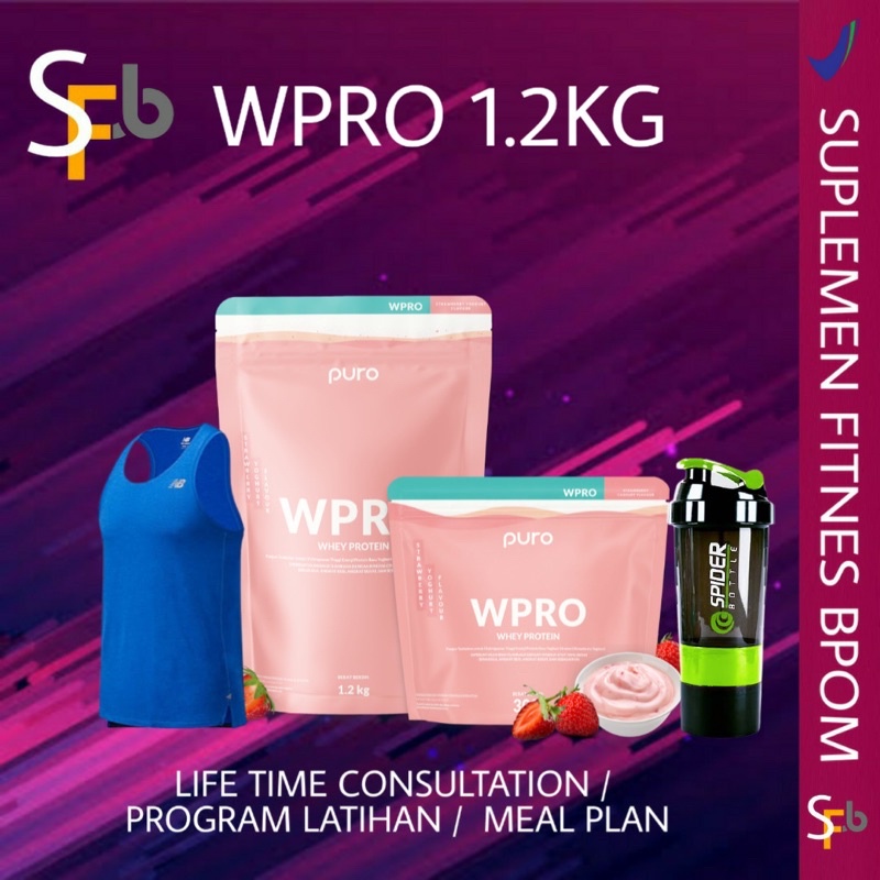 Jual PURO WPRO WHEY PROTEIN 1200 GRAM GR 40 SERVING Indonesia|Shopee ...
