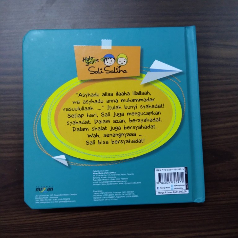 Download [Mizan] Halo Balita Sali Saliha Aku Bisa Bersyahadat Boardbook ...