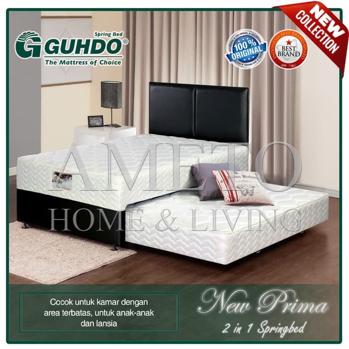 Jual Guhdo Springbed 2 in 1 New Prima 90x200 HB Atlantic Full Set | Shopee Indonesia