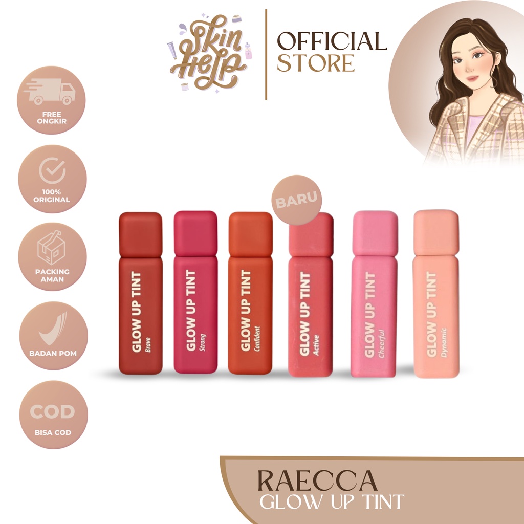 Jual READY! RAECCA GLOW UP TINT LIPTINT BY RAECCA SHADE BRAVE CONFIDENT ...
