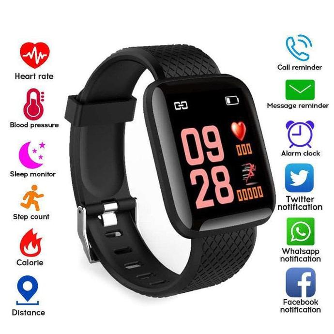 Jual Cognos 116 Plus Smart Watch Bluetooth Sport Heart Rate Detak ...