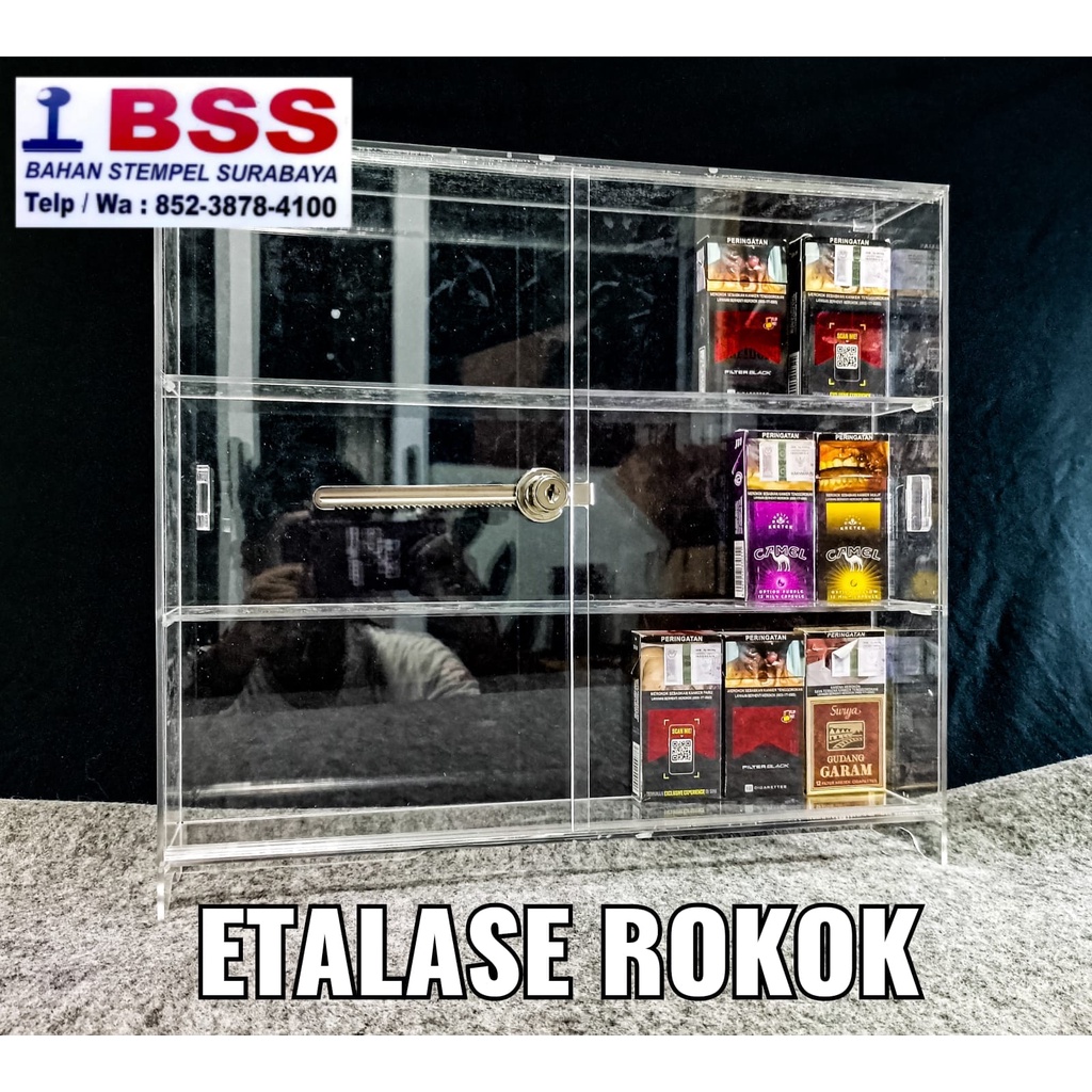 Jual Jual Display Rak Rokok Full Akrilik + Kunci | Shopee Indonesia