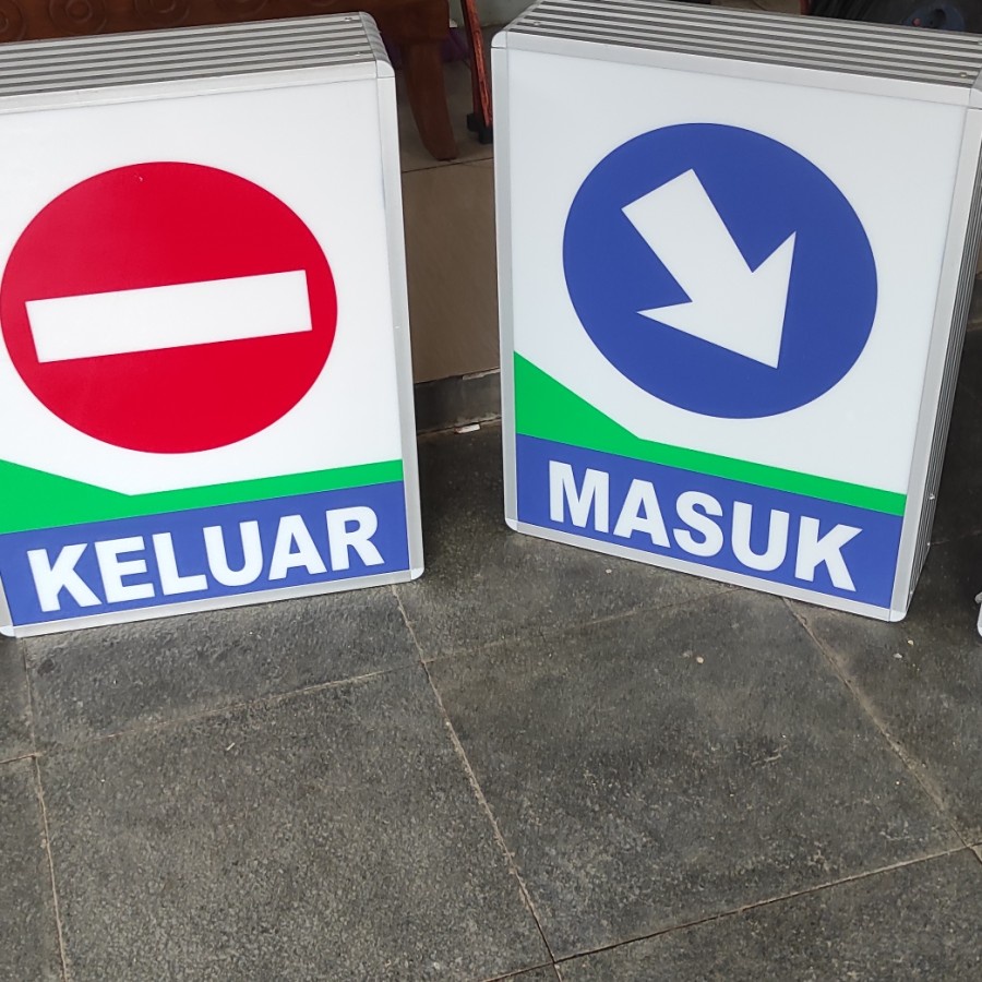 Jual Rambu in out petrashop Rambu keluar masuk petrashop neon box | Shopee Indonesia