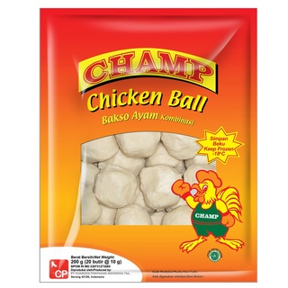 Jual Baso Ayam Champ 200 gr isi 20 pcs Bakso Chicken Ball | Shopee ...