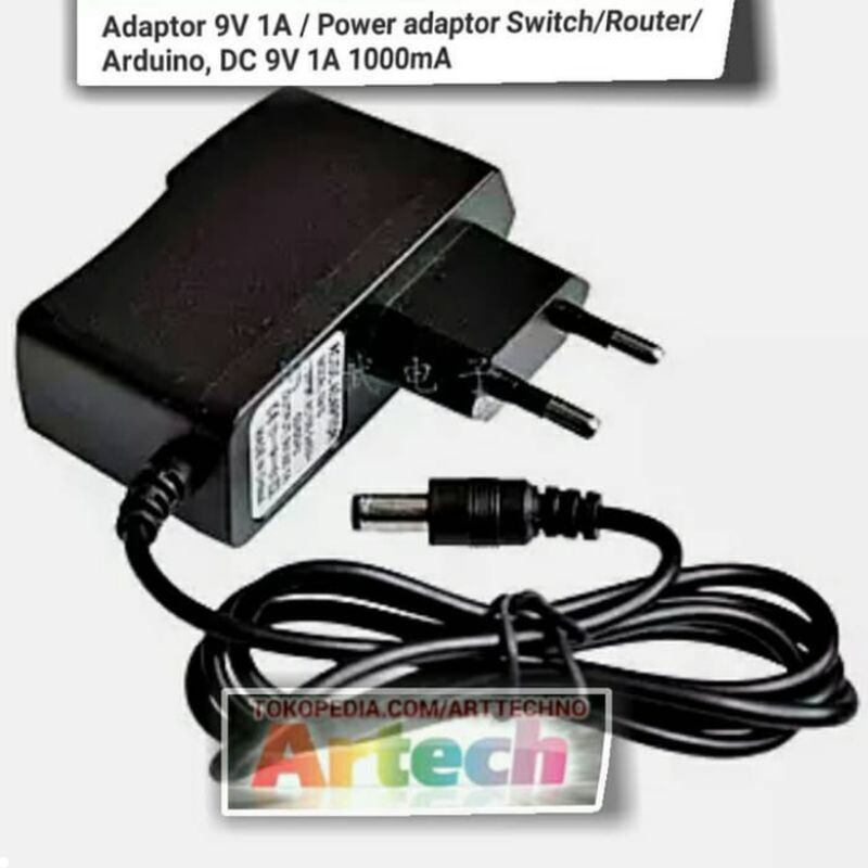 Jual Arduino ADAPTOR ADAPTER POWER supply DC 9V 1A ( 1000 mA ) | Shopee ...
