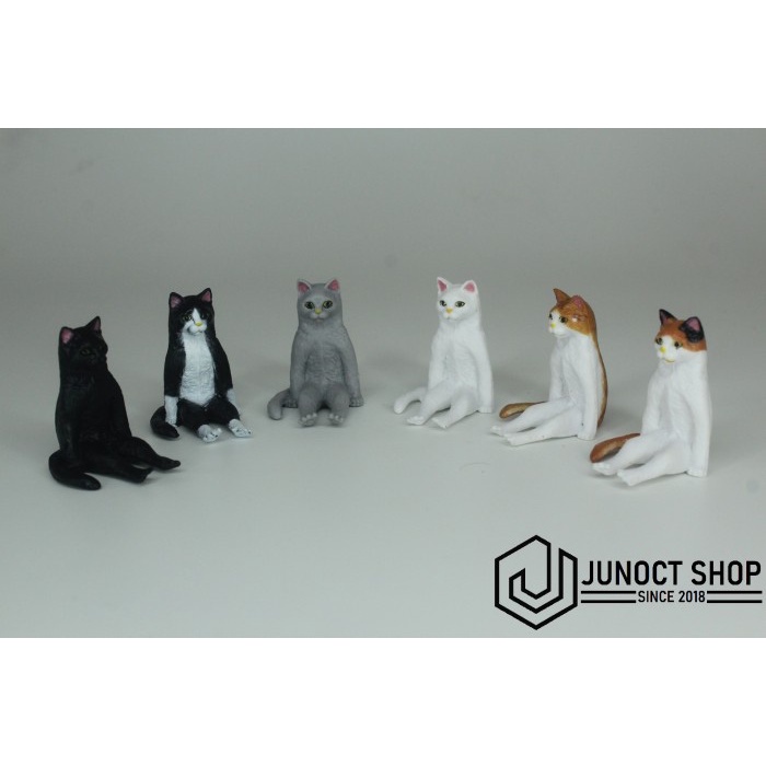 Jual Miniatur Hewan Kucing Duduk Cake Topper Dekorasi Kue Figure 14 ...
