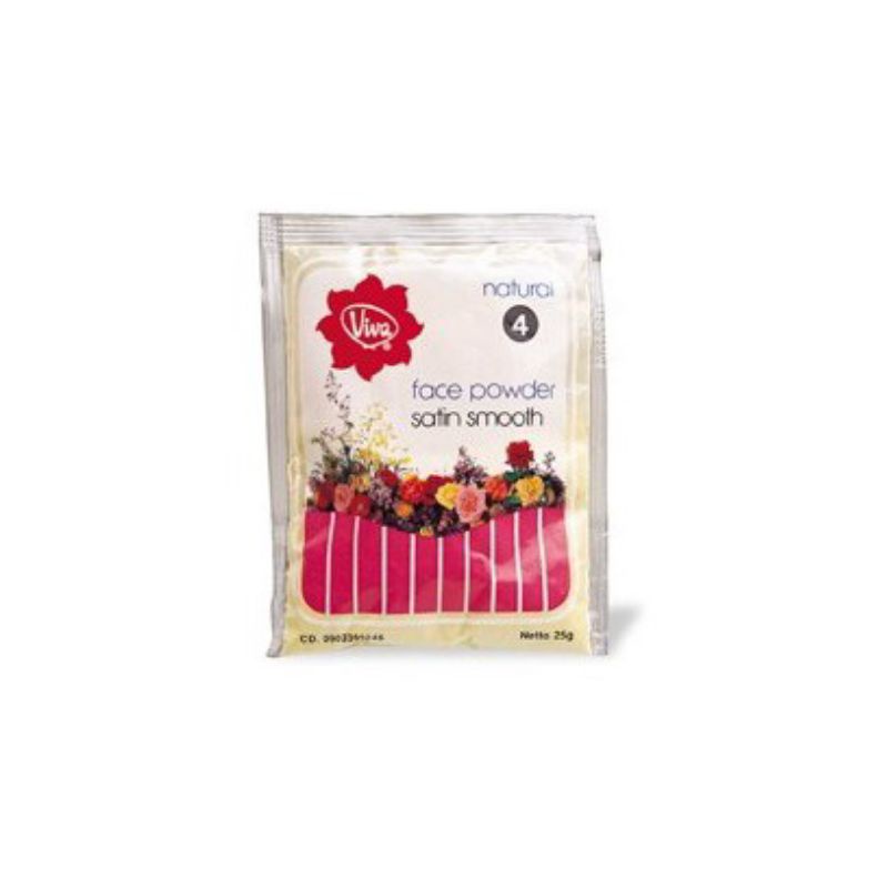Jual VIVA FACE POWDER SATIN SMOOTH NO. 4 NATURAL 15g / VIVA BEDAK TABUR ...