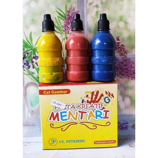Jual PASTA KREATIF MENTARI ISI 3 BOTOL / FINGER PAINTING / CAT AIR ...