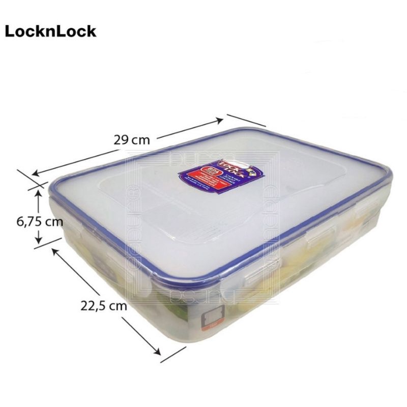 Jual Lock n Lock Square Food Container - Toples Kotak HPL 832 - 2,7 ...