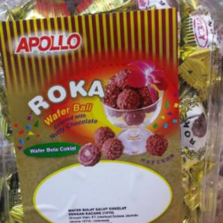 Jual Apollo Roka Wafer Coklat Apolo Roka Wafer Ball Cokelat roka apollo ...