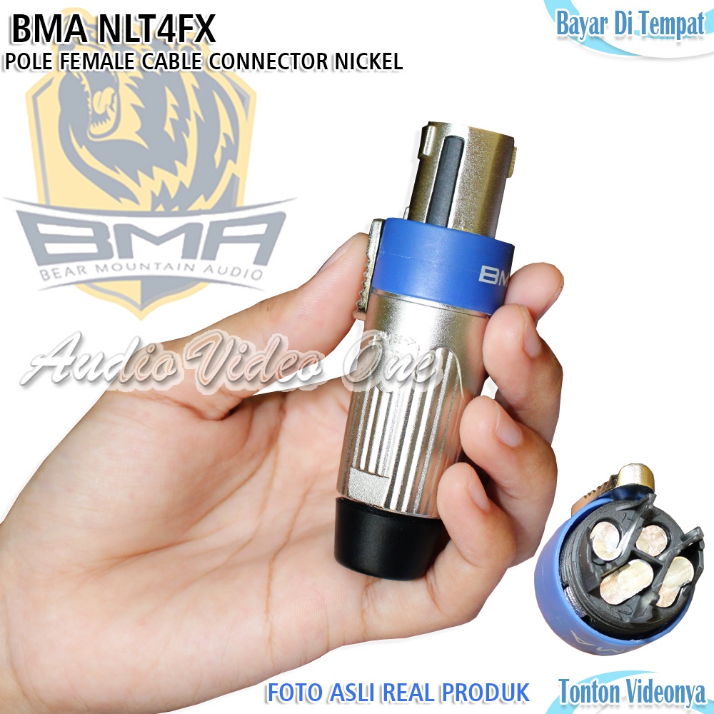 Jual Jack Spikon Speakon BMA NLT4FX Bahan Nickel Full Besi Jek Spicon 4 Pole Original | Shopee ...