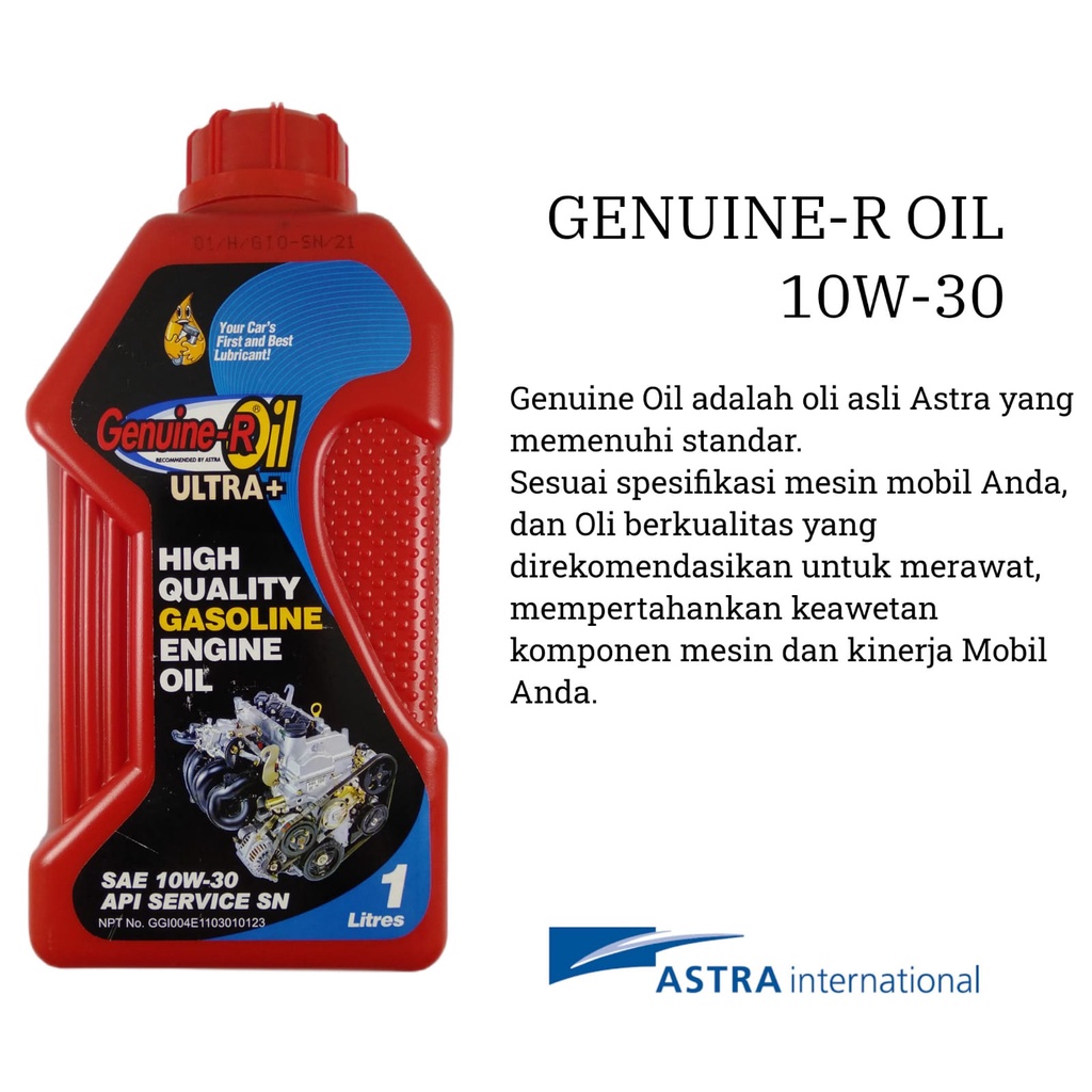 Jual Oli Mesin Daihatsu Astra Ultra Plus Genuine Oil SAE 10W 30 API SN 1L | Shopee Indonesia