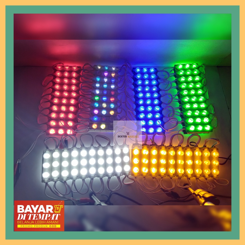 Jual Lampu LED Module 3 Watt 12V / LED Modul 3 Mata Besar | Shopee Indonesia