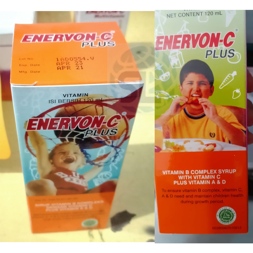 Jual enervon c plus sirup 120 ml / multivitamin anak | Shopee Indonesia