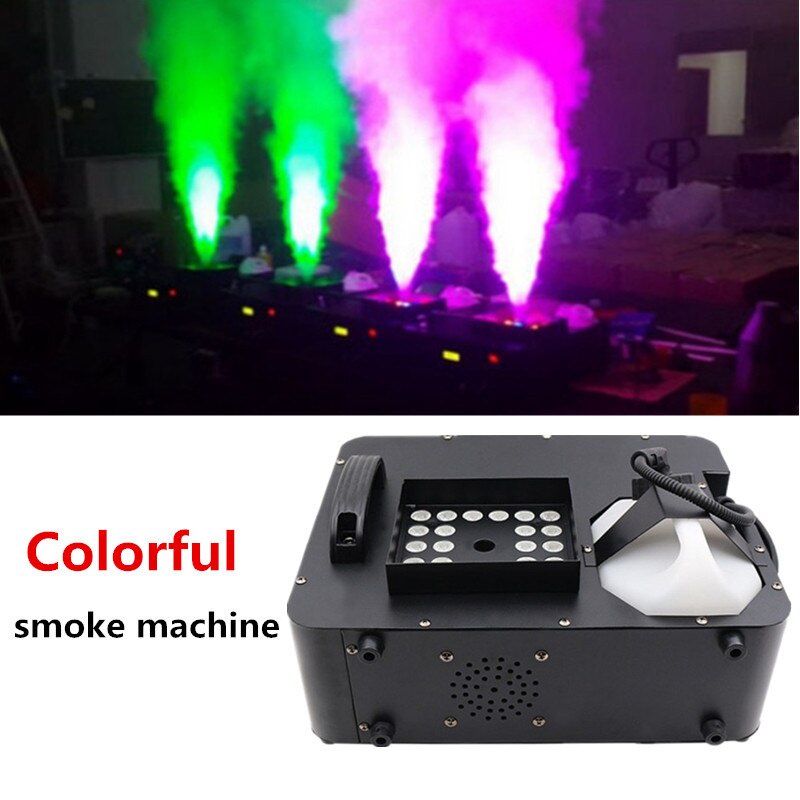 Jual Mesin Asap Panggung 1500W Fogger Smoke Machine DMX Remote LED RGB ...