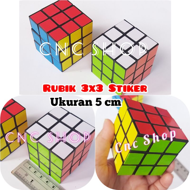 Jual Rubik Dadu 3x3 ukuran 5cm Besar Mainan Anak Edukatif Murah ...