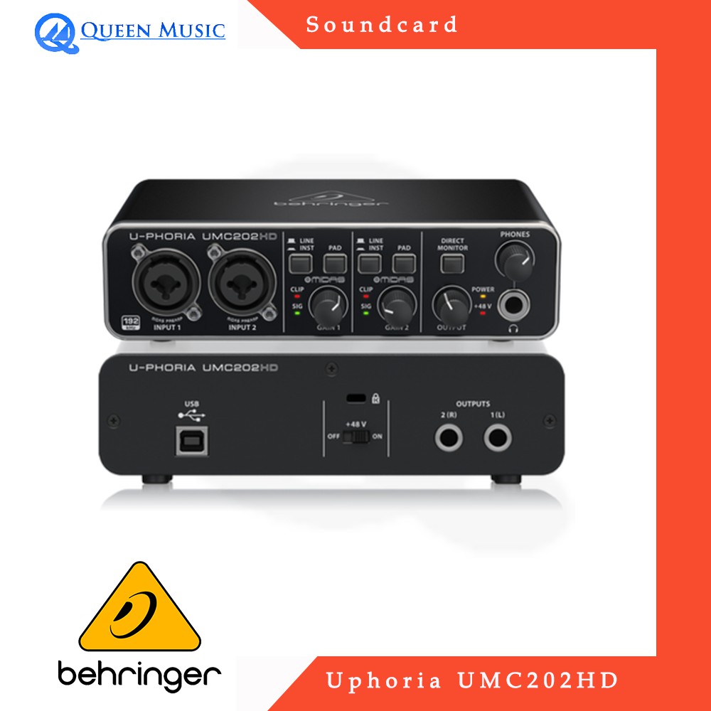 Jual USB Audio Interface / Soundcard Behringer UMC202HD / UMC 202 HD ...