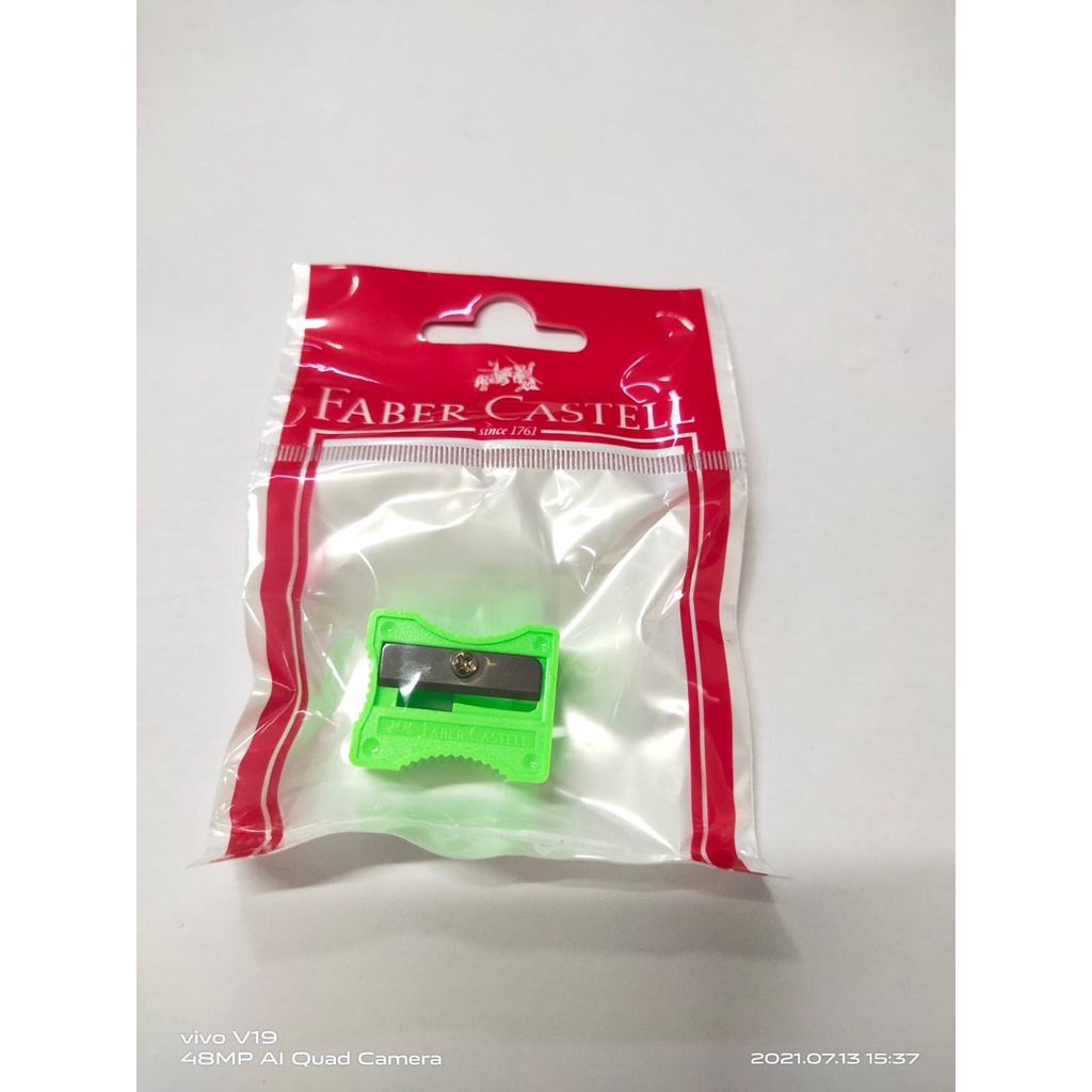 Jual FABER CASTELL Sharpener Triangle 80202P Sharpener OPP - rautan ...