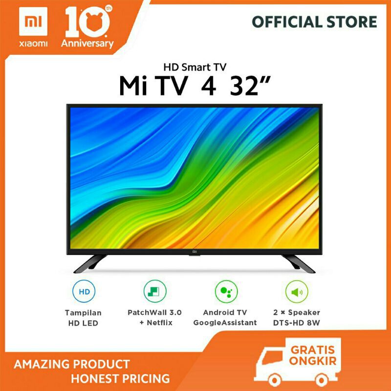 Xiaomi MI LED TV 32 inch - Android Smart TV (Model : 4A32) | Shopee ...