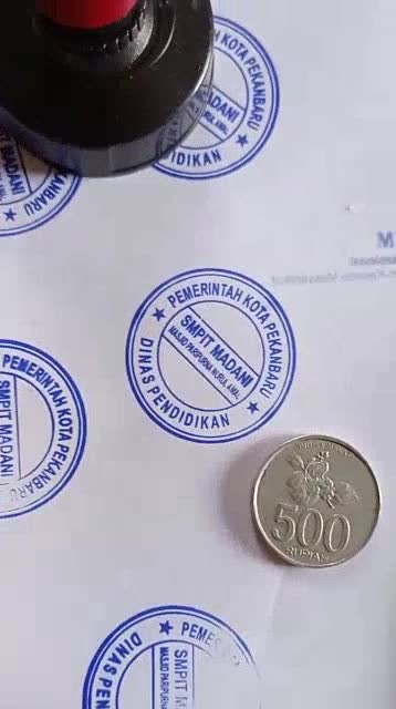Jual Stempel Stampel Custom Stamp Logo Nama Perusahaan Tanda Tangan ...