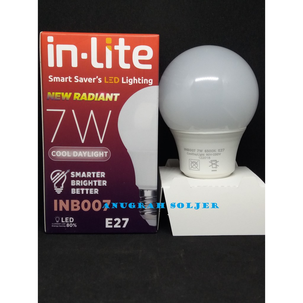 Jual Lampu In-Lite LED Buld 7 Watt dengan SAMSUNG Led inside ORIGINAL ...