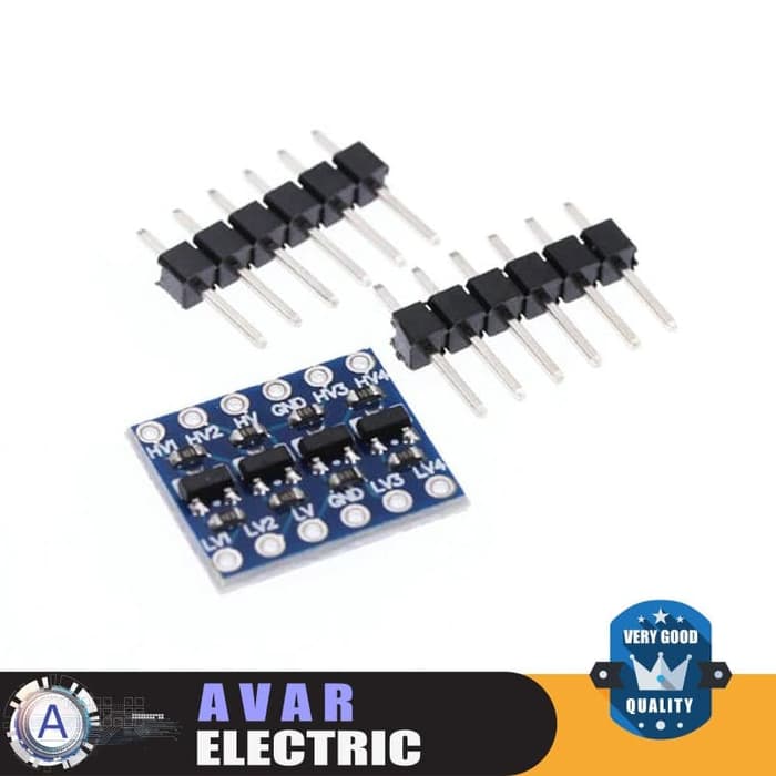 Jual 4 CH Logic Level Converter Bi-Directional Shifter Module 3.3V-5V ...
