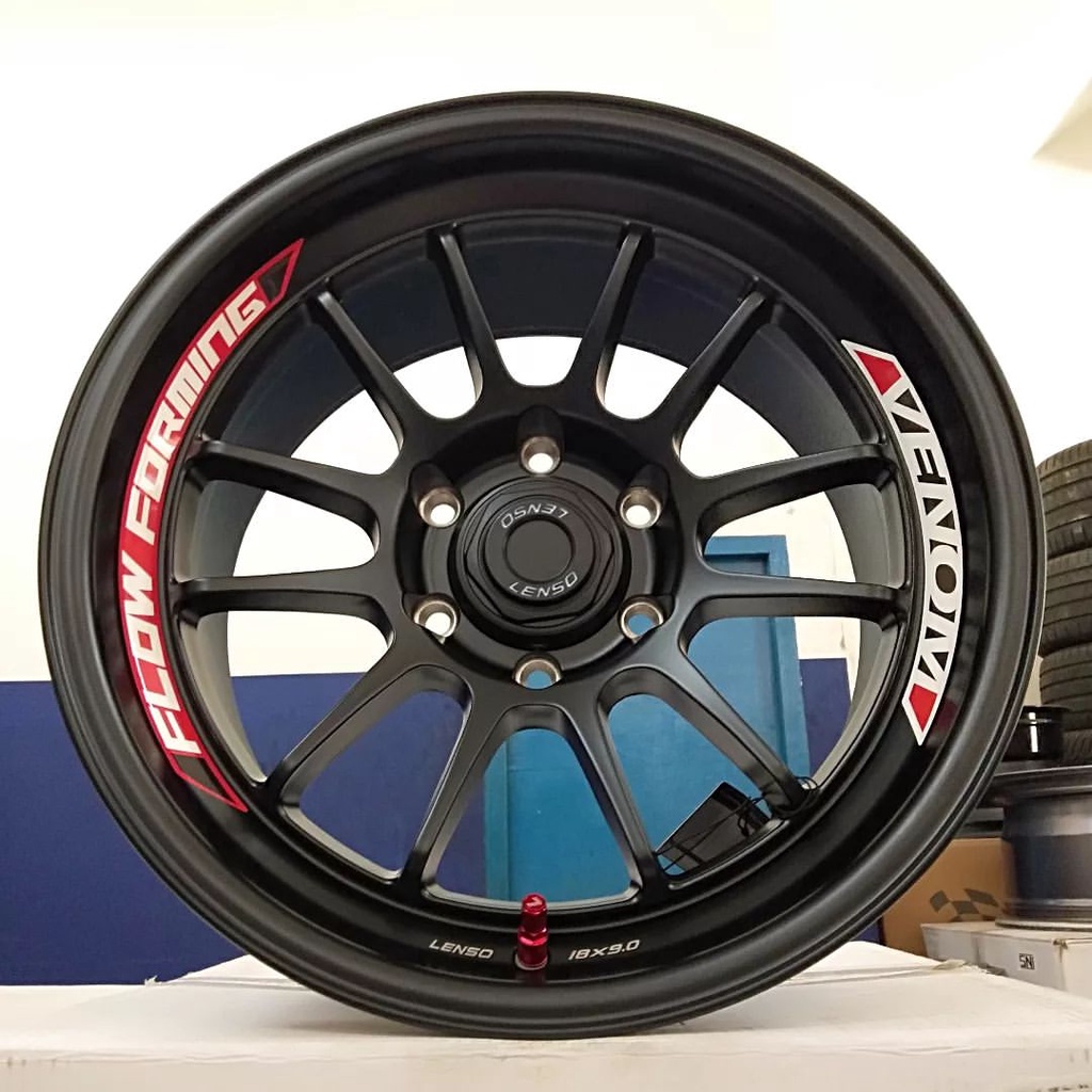 Jual velg mobil fortuner,pajero model LENSO VENOM 5 baut 6x139,7 black ...