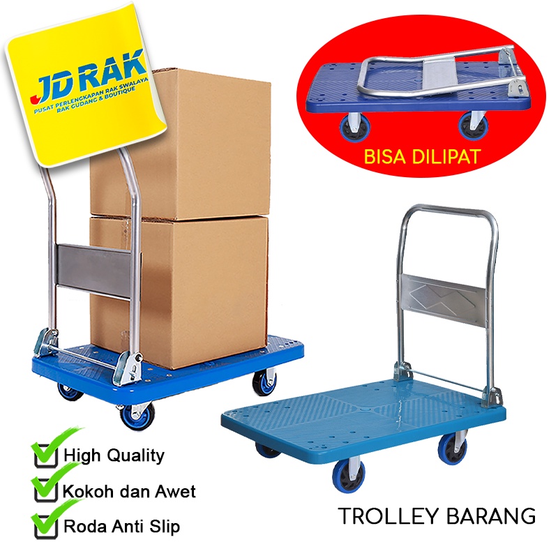 Jual Troli Trolley Barang Lipat Hand Truck 150kg 300 kg | Shopee Indonesia