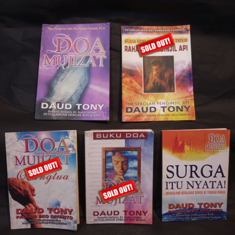 Jual Koleksi Pribadi Buku Daud Tony (buku second)|Doa Yang Mendatangkan ... Jual Koleksi Pribadi Buku Daud Tony (buku second)|Doa Yang Mendatangkan ...